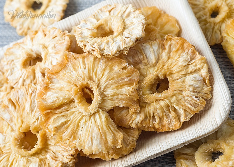 Kuivatatud ananass, naturaalne, 1 kg - Pähklimaailm